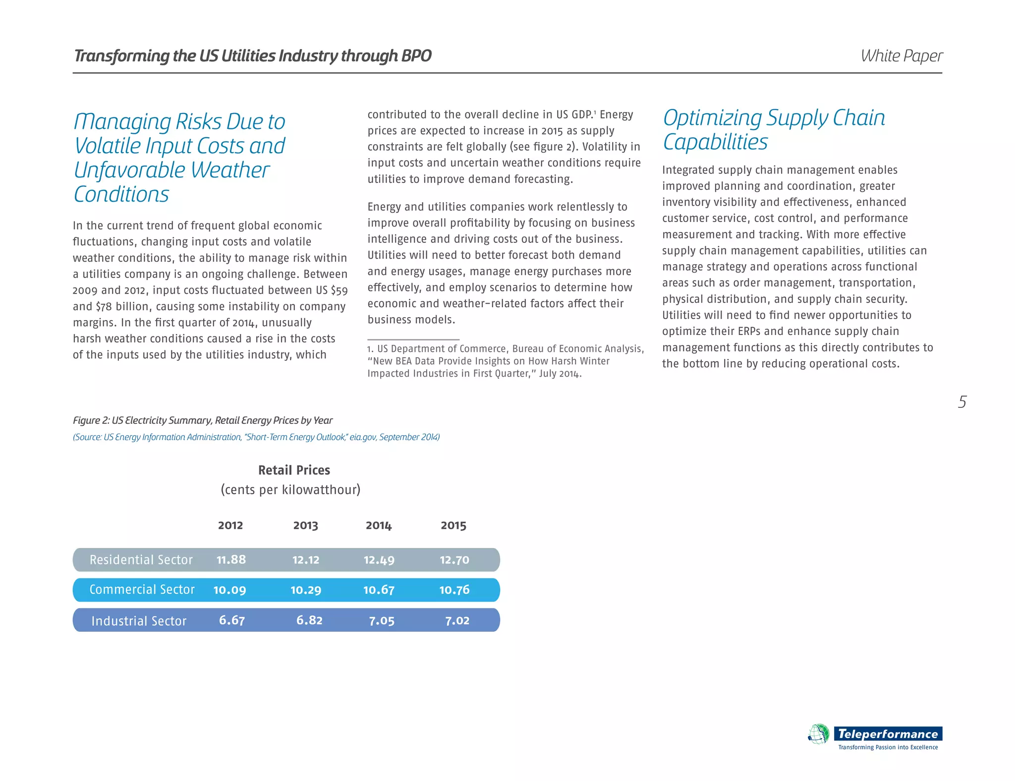 Transforming the utilities industry through bpo by teleperformance | PDF