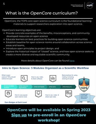 NASA TOPS ( Transform to Open Science ) | PDF