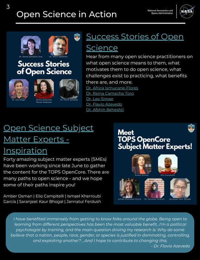 NASA TOPS ( Transform to Open Science ) | PDF