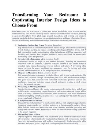 Transforming Your Bedroom.docx