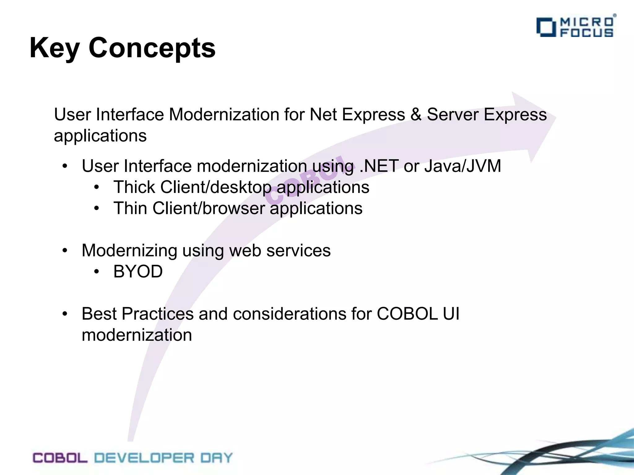 Transforming your COBOL UI - COBOL Developer Day | PPT