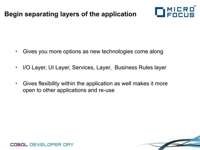 Transforming your COBOL UI - COBOL Developer Day | PPT