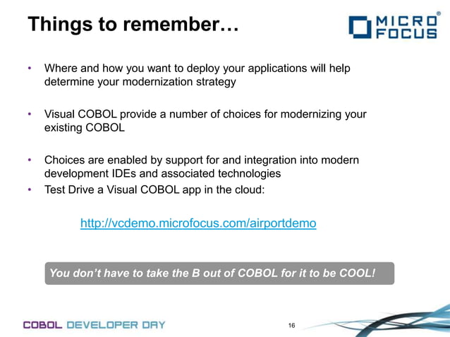 Transforming your COBOL UI - COBOL Developer Day | PPT