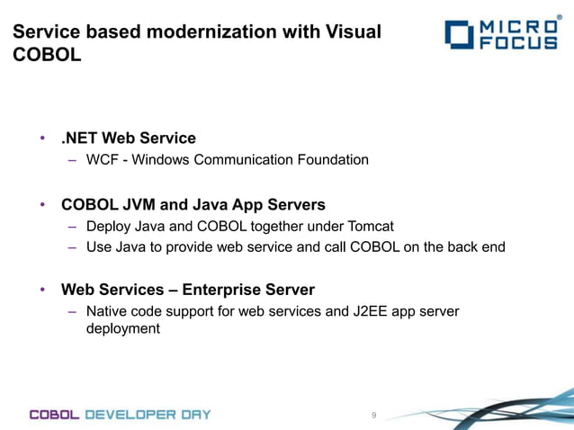 Transforming Your Cobol Ui Cobol Developer Day Ppt