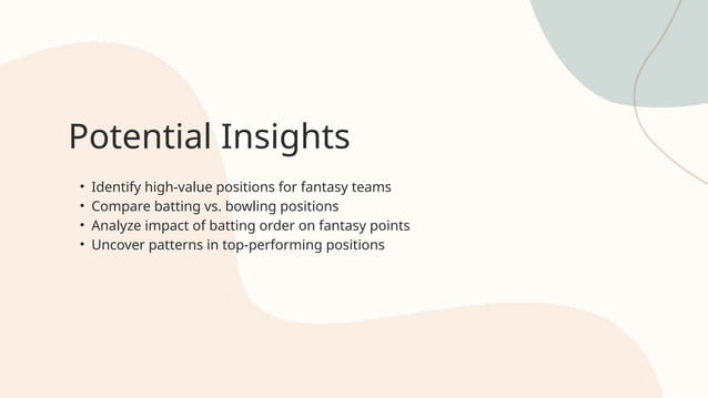 Fantasy Cricket with Positional Analysis | PPT