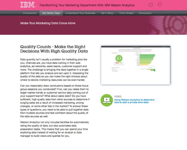 Transforming your marketing department with IBM Watson Analytics | PPT