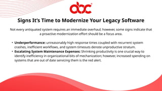 Transform Legacy Systems with Modern Development Expertise | PPTX
