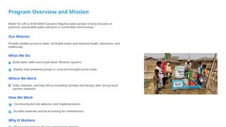 Support Our Water Project Charity to Save Lives | PPTX