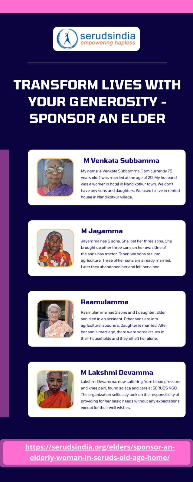 Transform Lives with Your Generosity - Sponsor an Elder | PDF