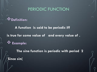 Transform of periodic functions engineering maths anna univ | PPTX