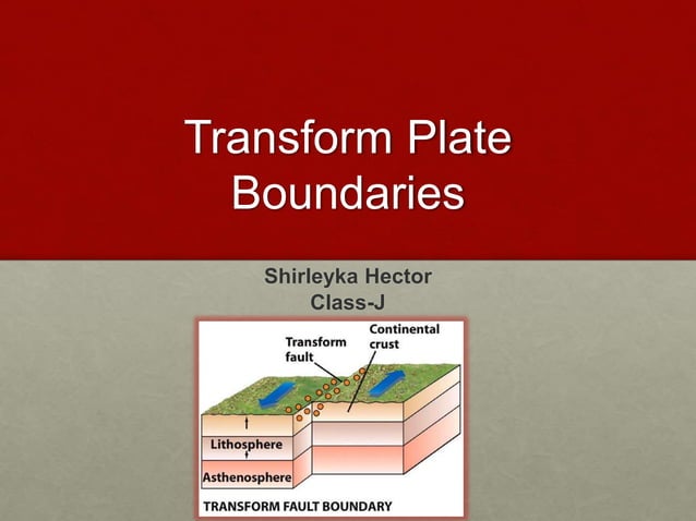 Transform Plate Boundaries | PPTX