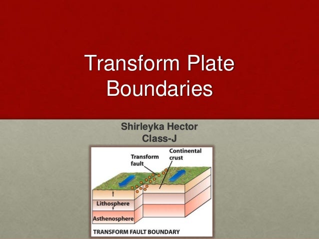 Transform Plate Boundaries
