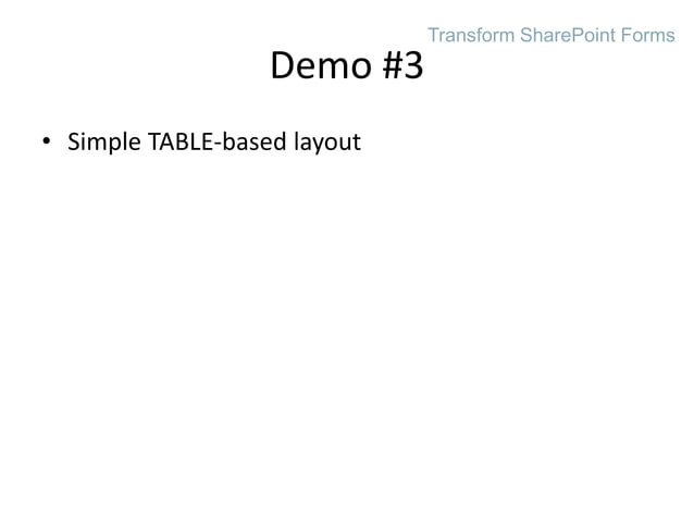 Transform SharePoint List Forms with HTML and CSS | PPT