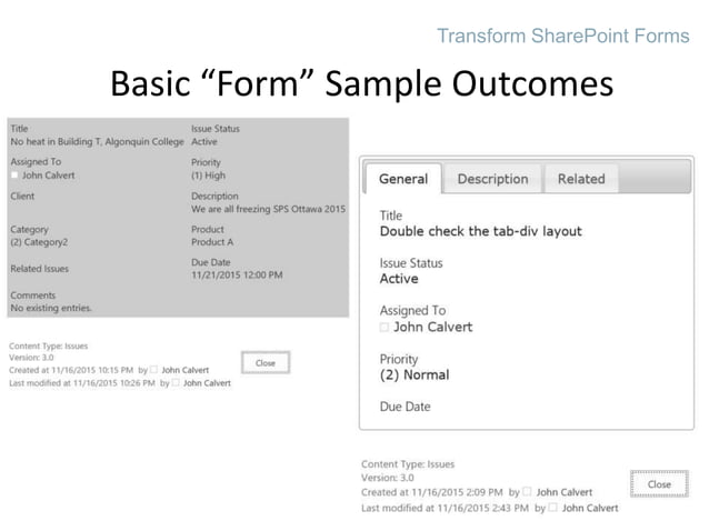 Transform SharePoint List Forms with HTML and CSS | PPT