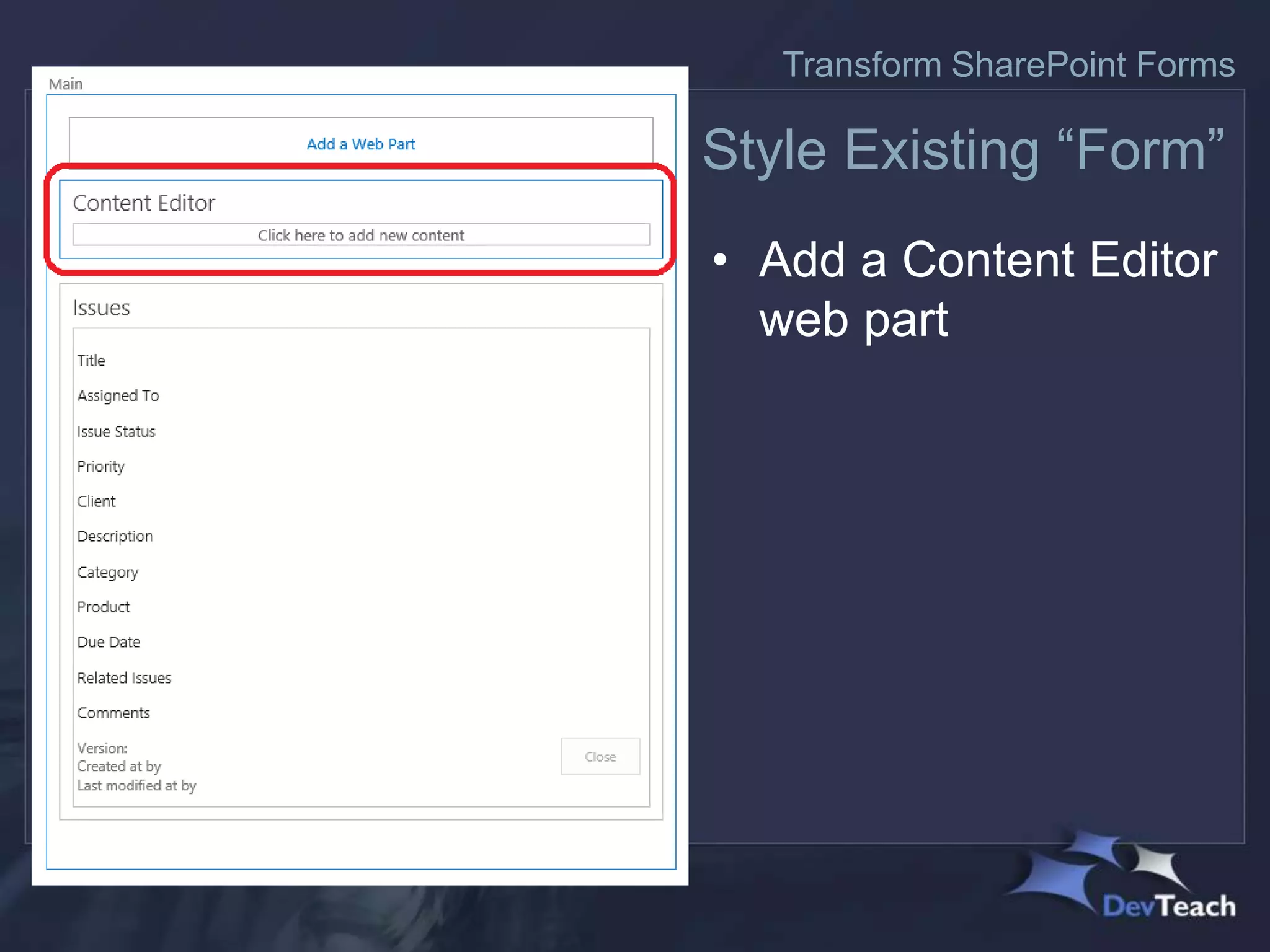 Transform Sharepoint Default List Forms With Html Css And Javascript Ppt 9197