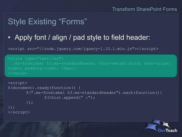 Transform Sharepoint Default List Forms With Html Css And Javascript Ppt 9760