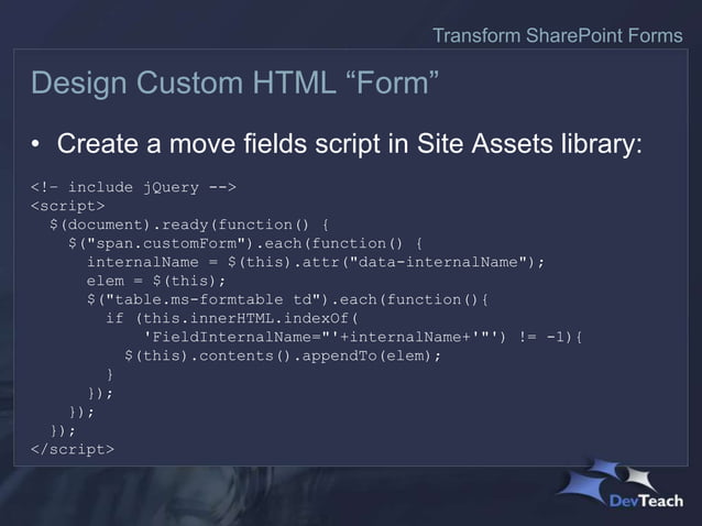 Transform Sharepoint Default List Forms With Html Css And Javascript