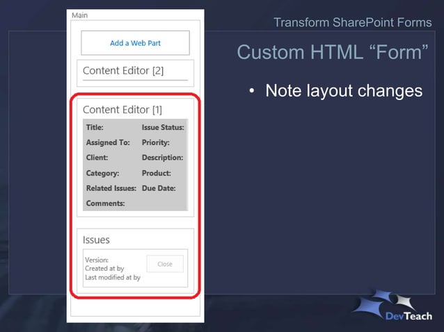 Transform Sharepoint Default List Forms With Html Css And Javascript
