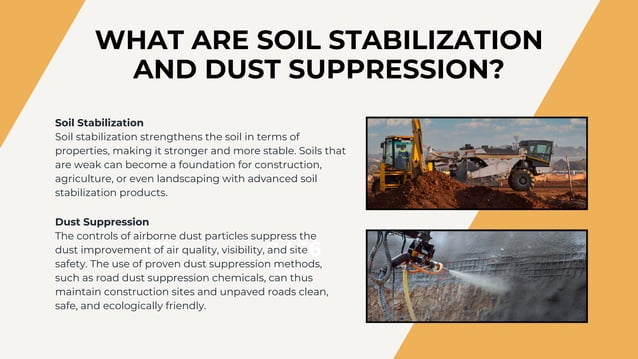 "Transform Unstable Ground: The Ultimate Guide to Soil Stabilization and Dust Suppression" | PDF