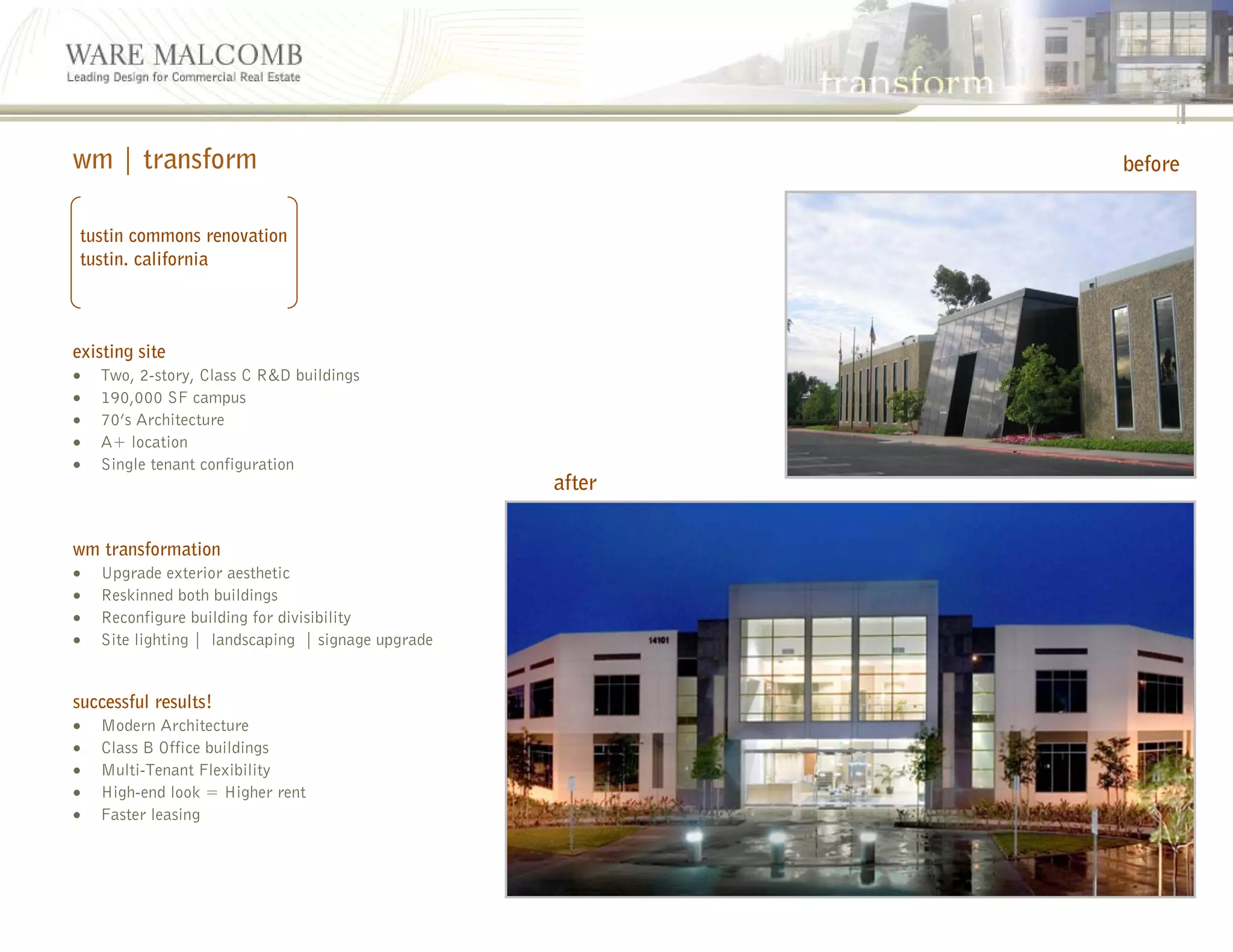 Transform Ware Malcomb Brochure B | PPT