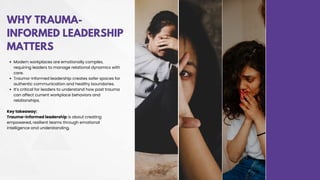 Empowering Leadership Through Trauma-Informed Group Mentorship | PDF