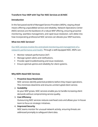 Transform Your MSP with Top-Tier NOC Services at AI-NOC.docx