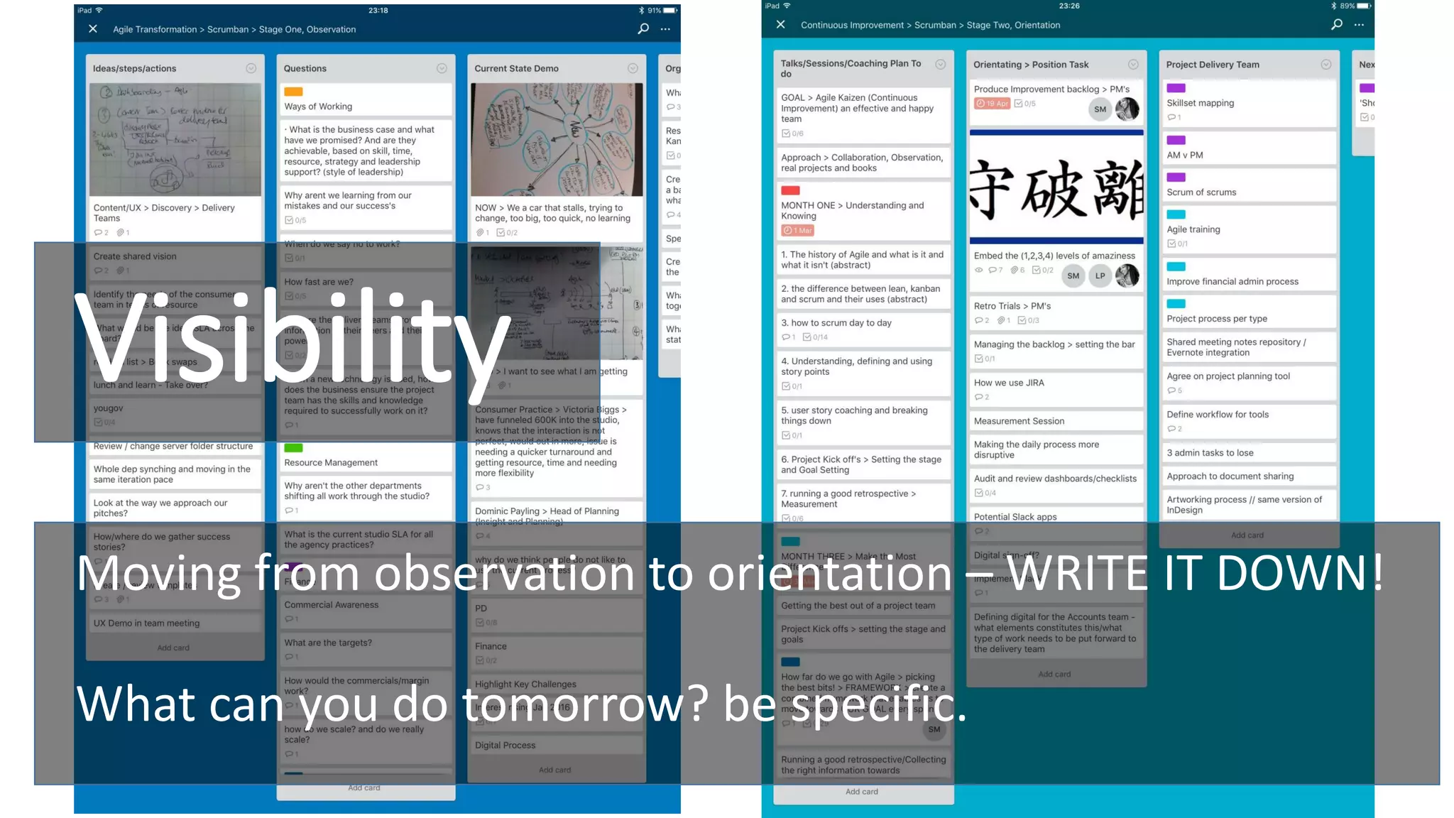 Transform your organisation, one post it note at a time | PPT
