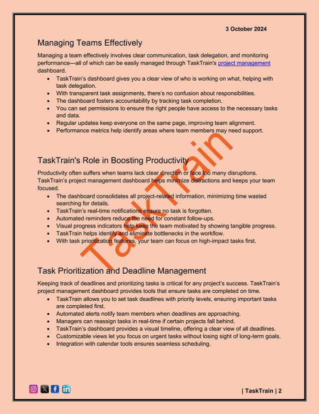 Transform Your Projects with TaskTrain's Management Dashboard!.pdf