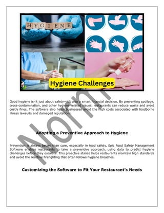 Transform Your Restaurant’s Hygiene Standards with Epic Food Safety ...