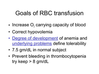 Transfusion and complications 2011 | PPT