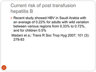 Transfusion associated hepatitis | PPT