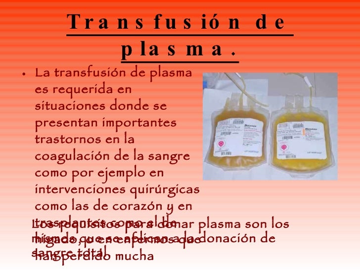 Transfusion de sangre