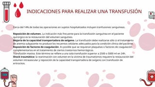 Transfusiones sanguíneas y sus complicaciones | PPTX