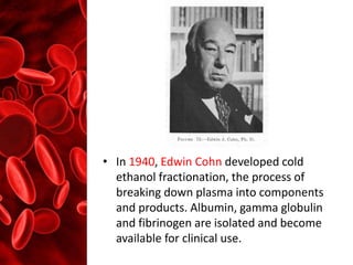 Historical aspect of transfusion medicine | PPTX