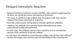 BLOOD TRANSFUSION REACTIONS IN HEMATOLOGY | PPT