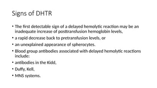 BLOOD TRANSFUSION REACTIONS IN HEMATOLOGY | PPT