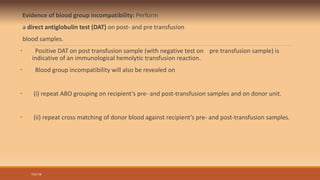Transfusion reaction investigations | PPT