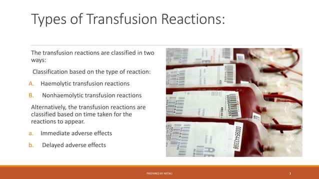 Transfusion reactions | PPTX