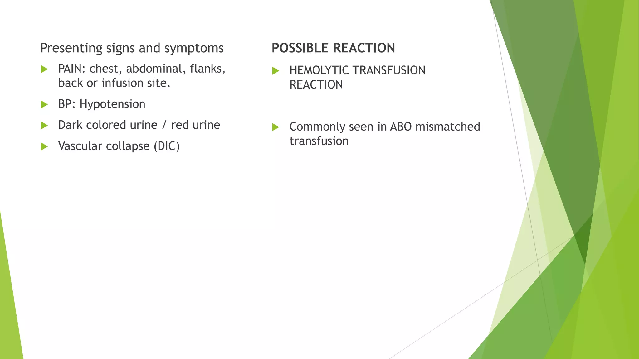 TRANSFUSION REACTIONS | PPT