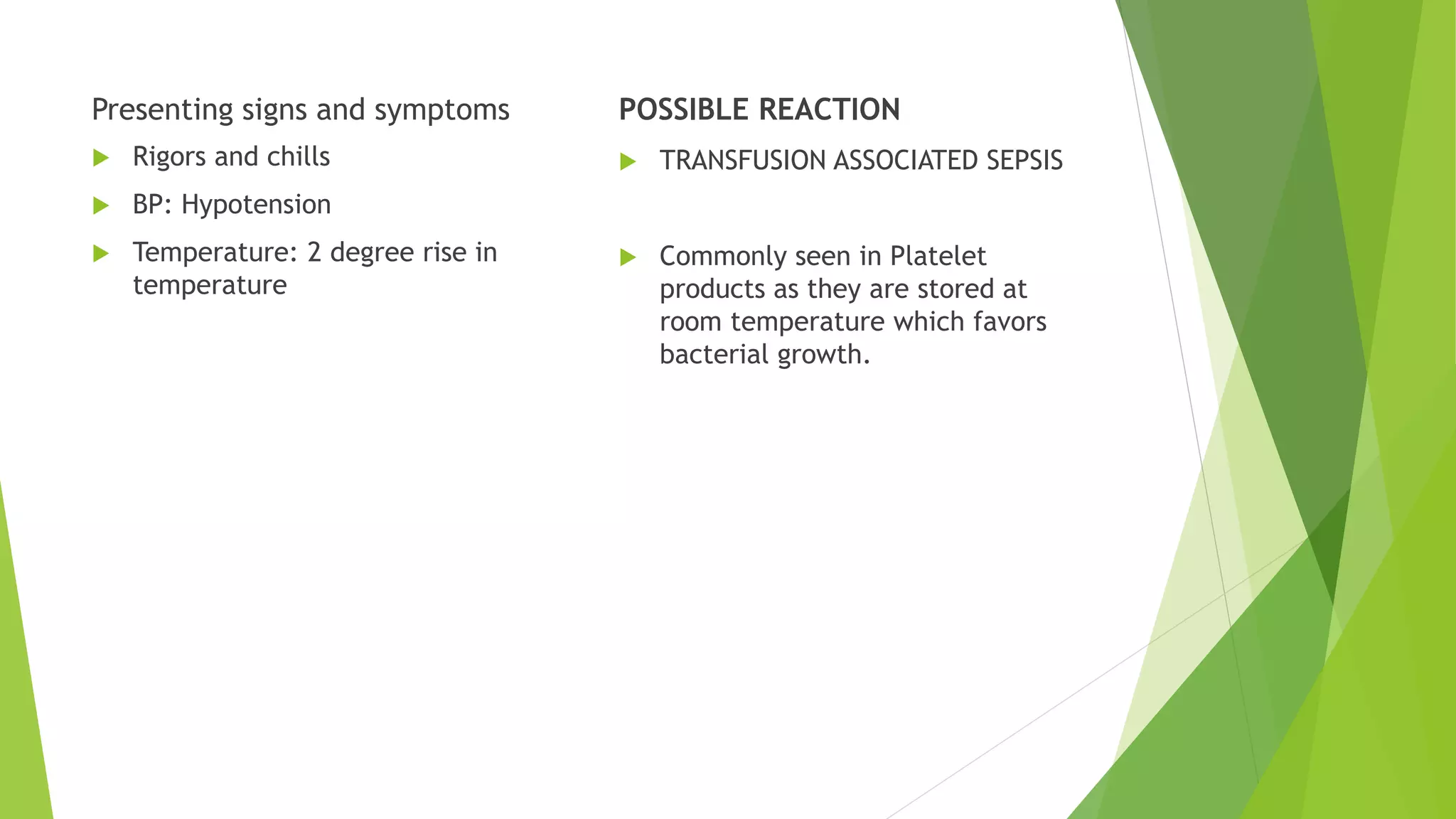 TRANSFUSION REACTIONS | PPTX