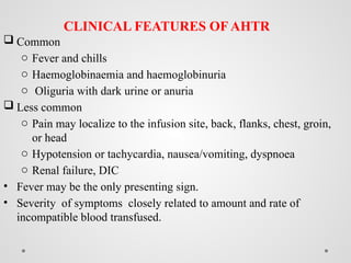 Transfusion reactions , transfusion medicine | PPTX