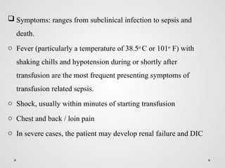 Transfusion reactions , transfusion medicine | PPTX