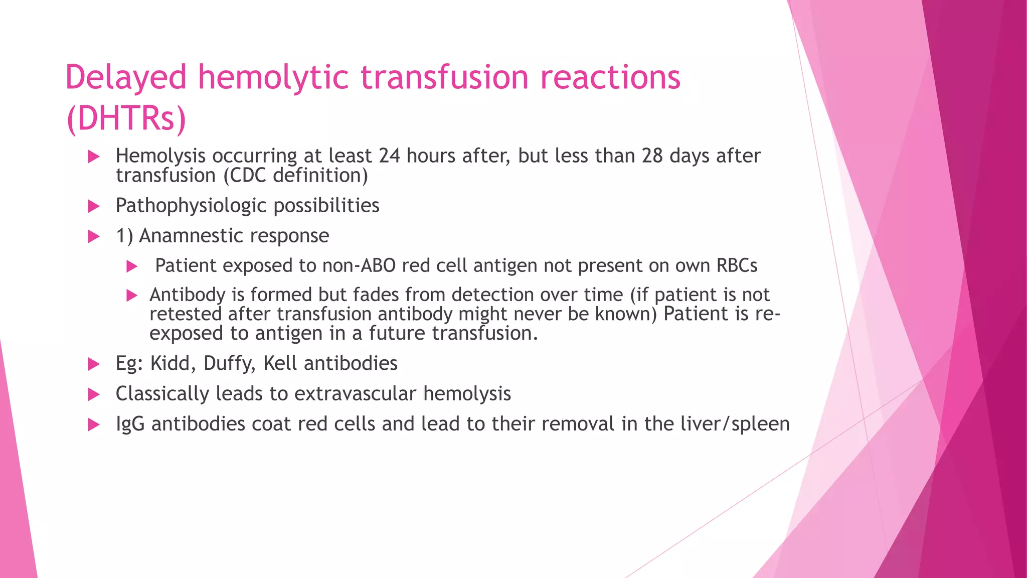 Hemolytic Transfusion reaction work up | PPTX