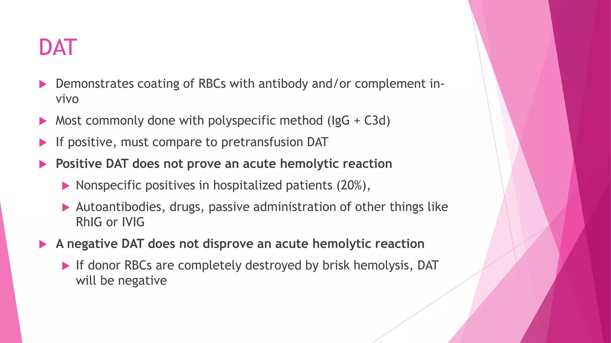 Hemolytic Transfusion reaction work up | PPTX