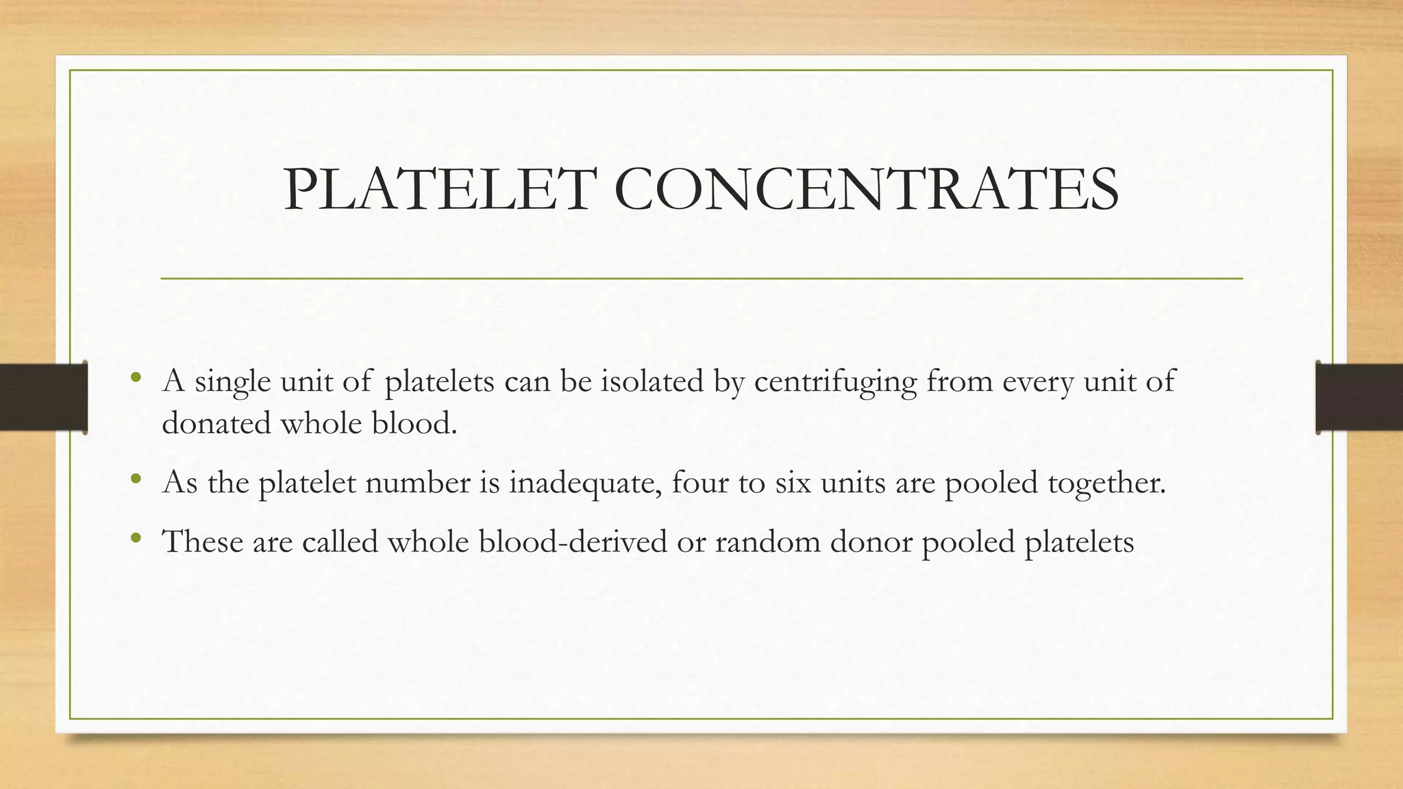 Transfusion and blood component therapy | PPT