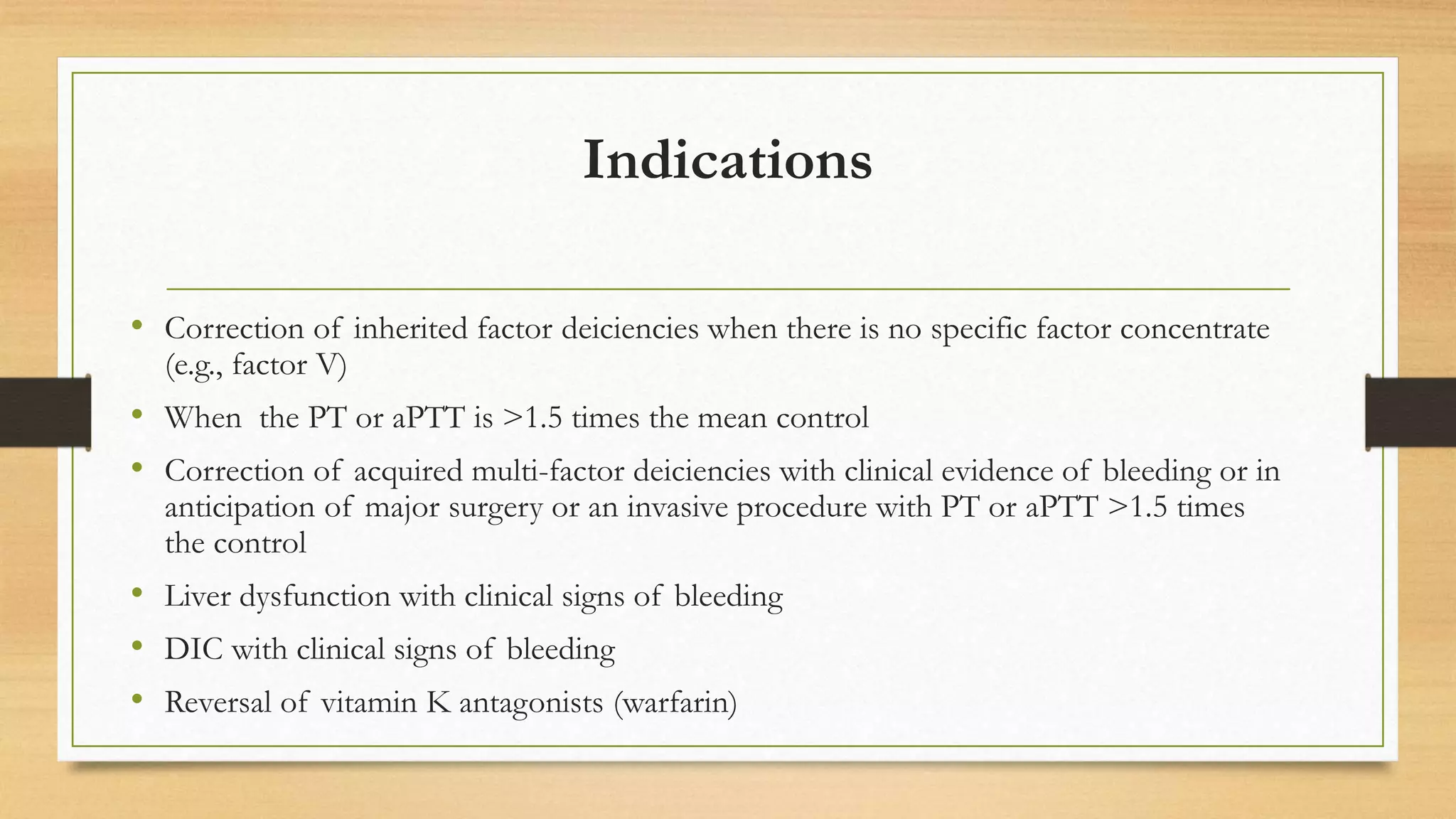 Transfusion and blood component therapy | PPT