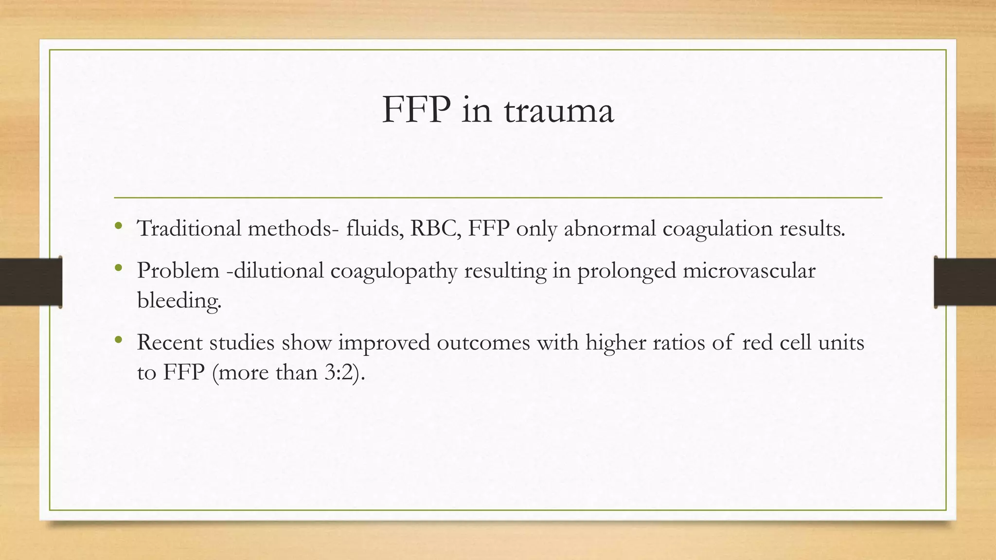 Transfusion and blood component therapy | PPT