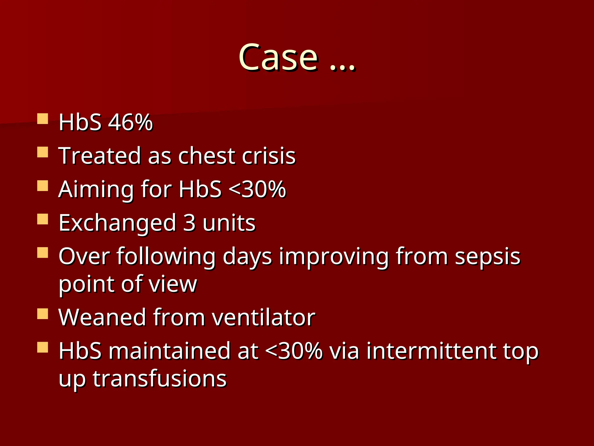 Blood Transfusion in Sickle Cell Disease | PPT