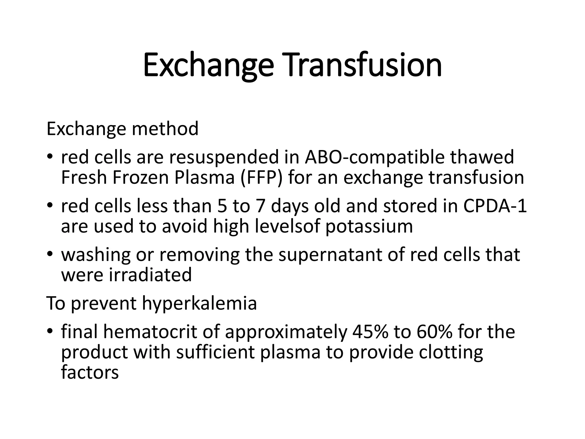 Transfusion support in neonates and paediatric patients [autosaved] | PPTX