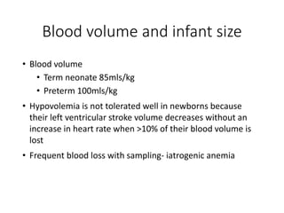Transfusion support in neonates and paediatric patients [autosaved] | PPTX